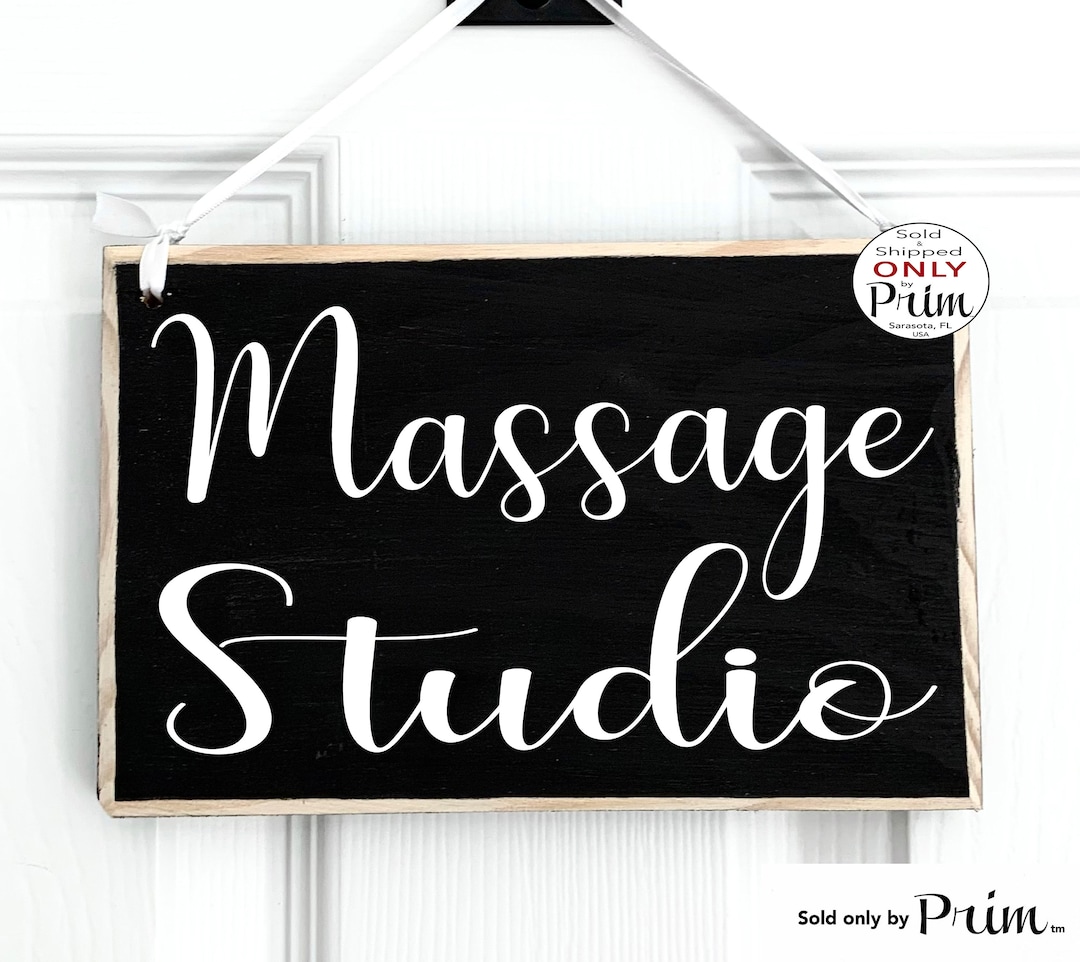 8x6 Massage Studio Custom Wood Sign | Massage Therapy Spa Room ...