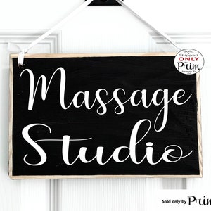 8x6 Massage Studio Custom Wood Sign | Massage Therapy Spa Room ...