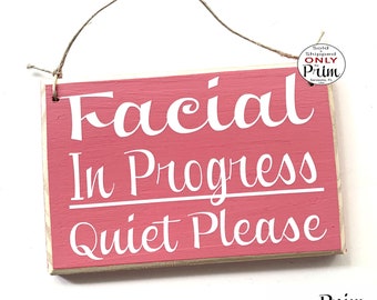 Facial in Progress - Etsy