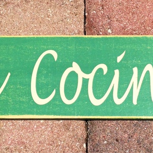 12x4 La Cocina Custom Wood Sign Spanish Kitchen Eat Spain Mexico Wall ...