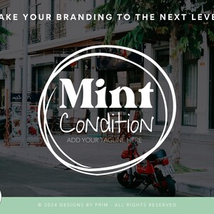 Mint Condition Design Template Canva | Small Business Logo | Editable ...