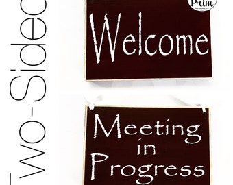 10x8 Two Sided IN SESSION Please Do Not Disturb / WELCOME - Etsy