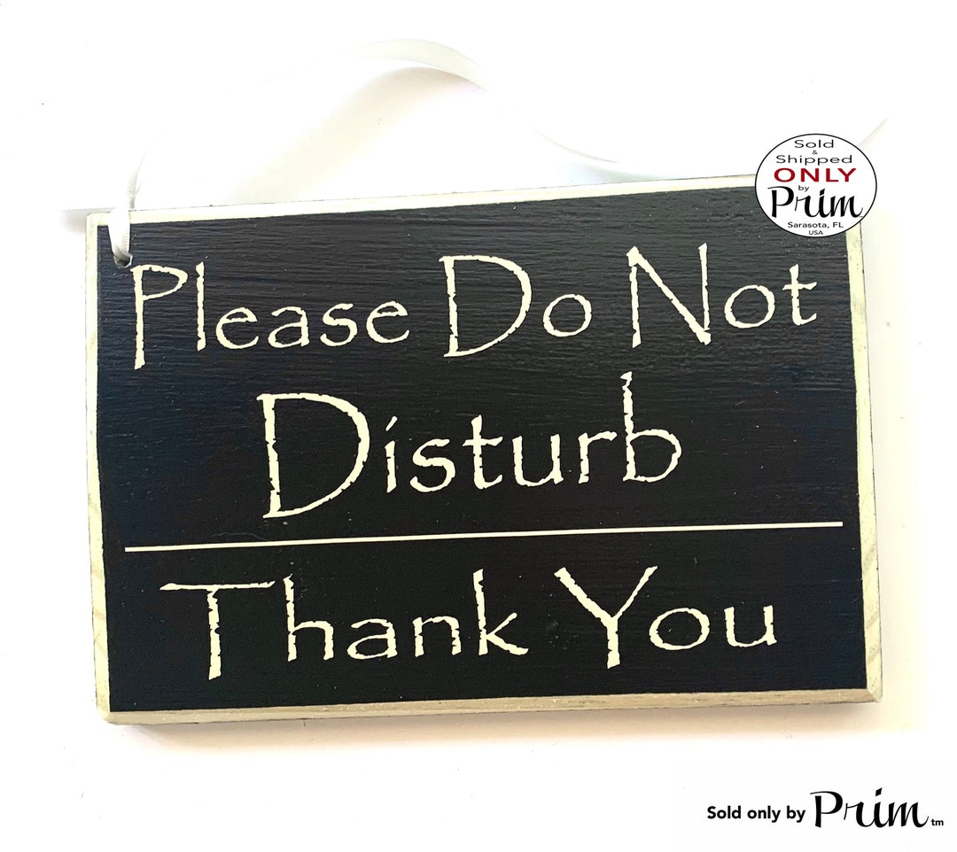 8x6 Please Do Not Disturb Thank You Custom Wood Sign Session in ...