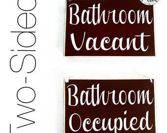 Restroom Vacant Sign - Etsy