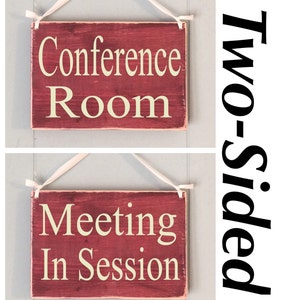 8x6 Conference Room Meeting in Session Custom Wood Sign | Office ...