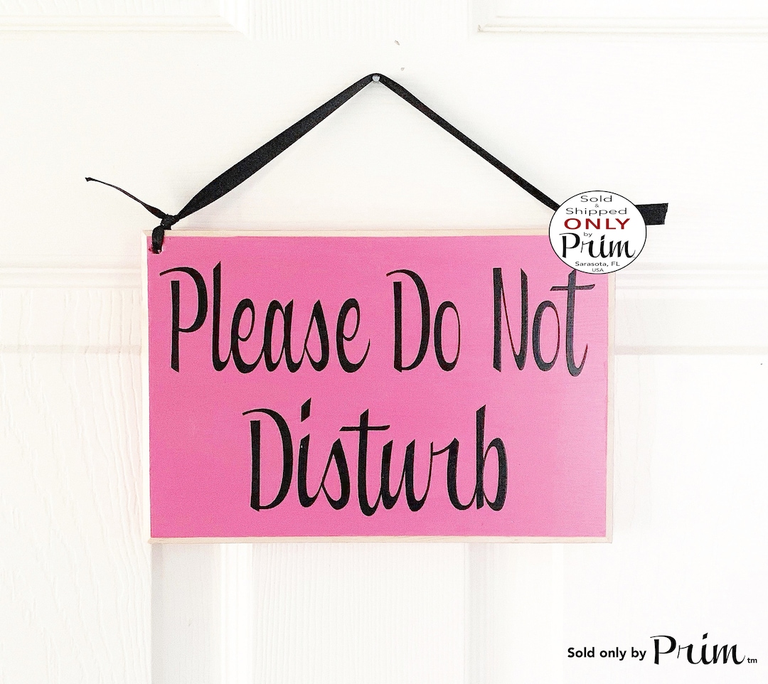 8x6 Please Do Not Disturb Custom Wood Sign in Session Progress in A ...