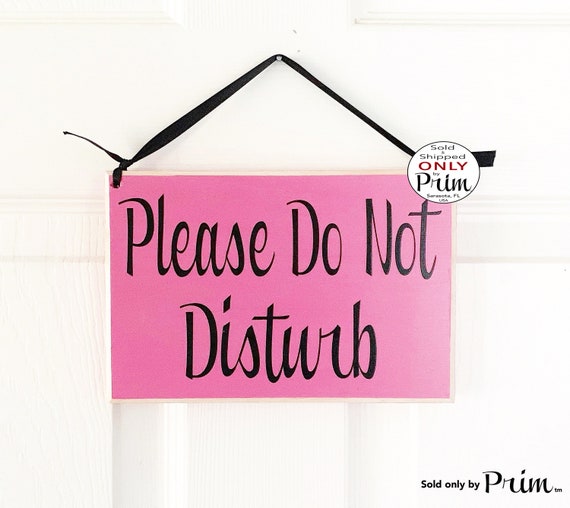 8x6 Please Do Not Disturb Custom Wood Sign in Session Progress | Etsy