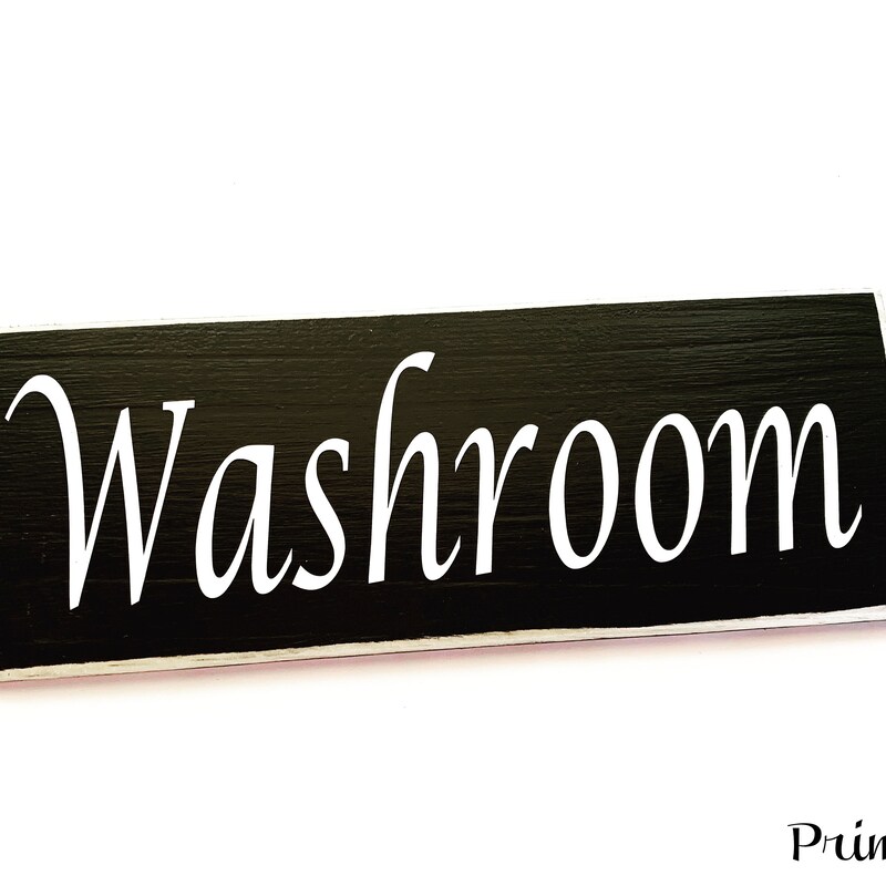 Washroom Sign - Etsy