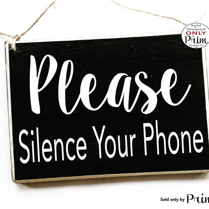 Please Silence Your Phones Sign - Etsy