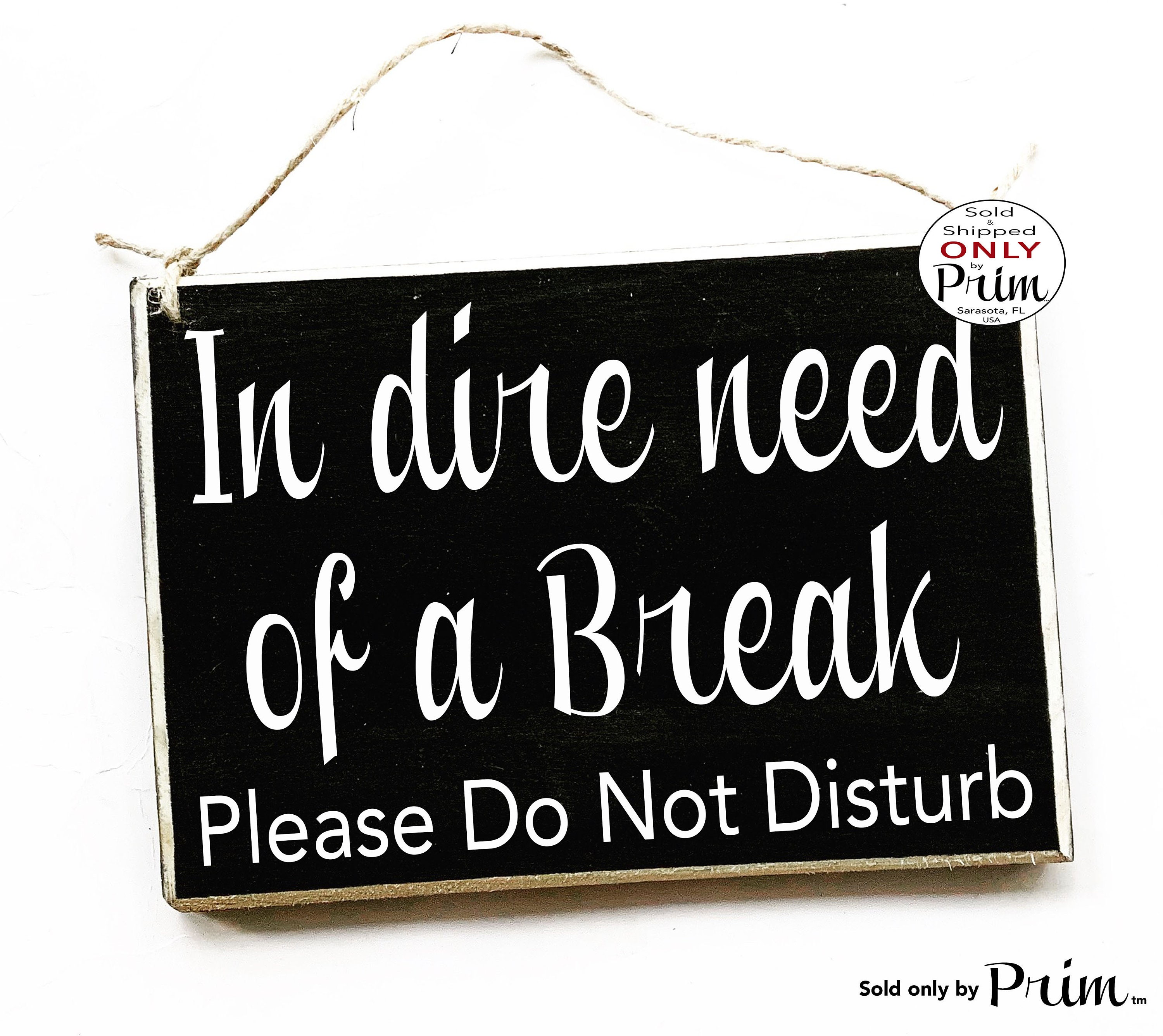 15 Minute Break Sign