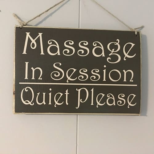 8x6 Massage in Session Please Do Not Disturb Custom Wood Sign - Etsy
