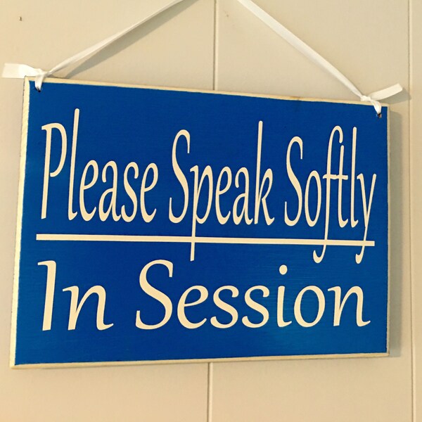 Shhh Session in Progress Sign - Etsy