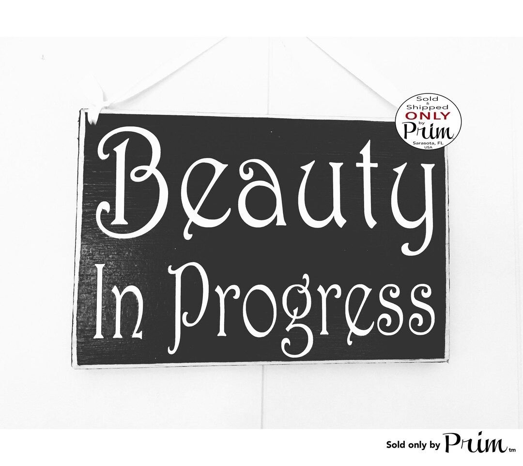 8x6 Beauty in Progress Custom Wood Session Please Do Not Disturb Makeup ...