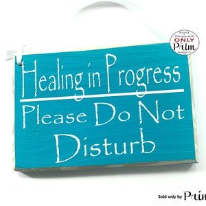 8x6 Healing in Progress Please Do Not Disturb Custom Wood Sign | Spa ...