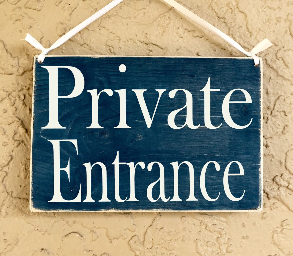 8x6 Private Entrance Custom Wood Sign Employees Staff Only Do | Etsy