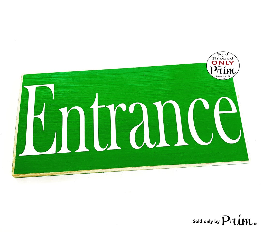 12x6 Custom Entrance Front Door Custom Wood Sign Office Spa Business ...