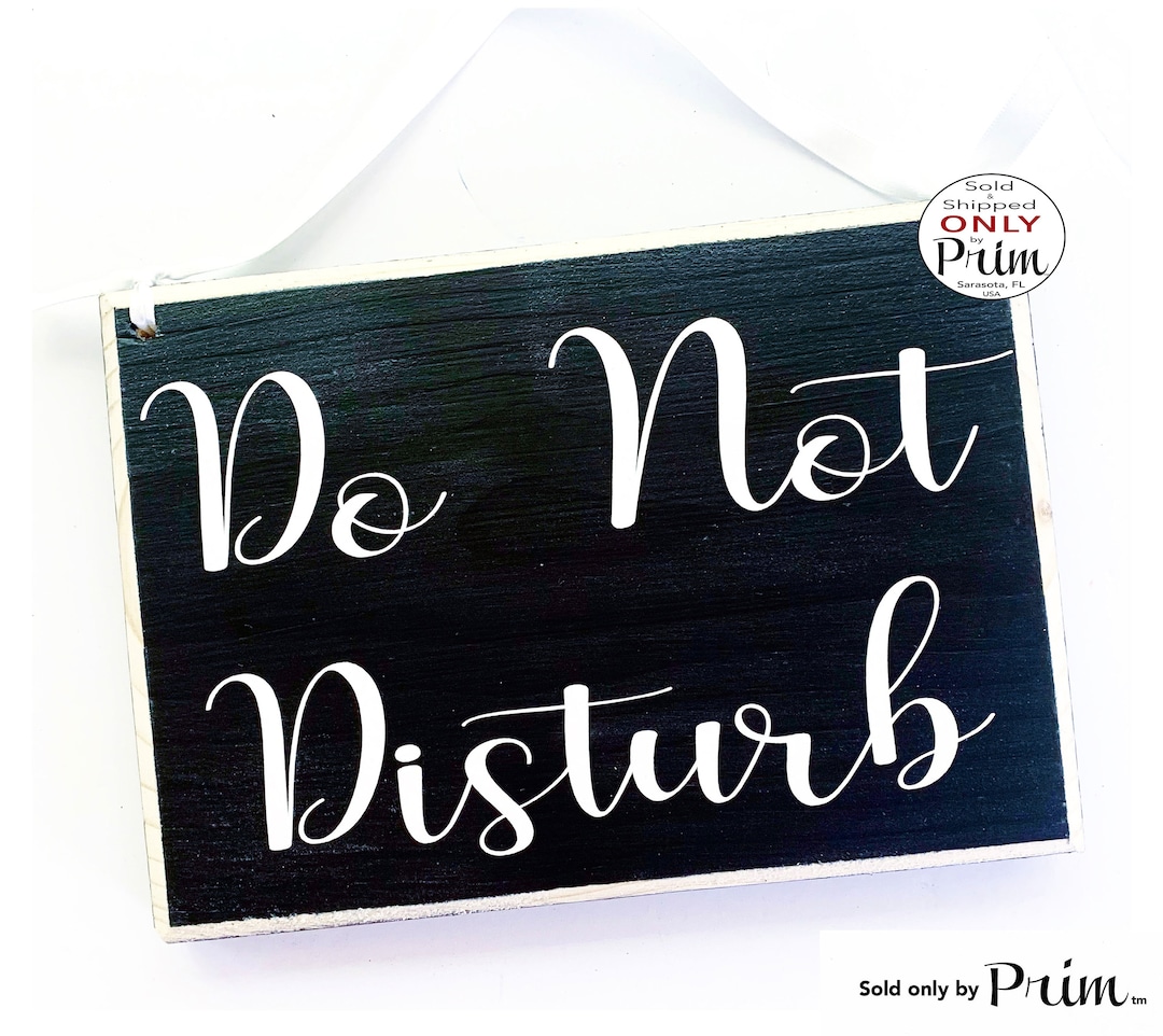 8x6 Do Not Disturb Custom Wood Sign Meeting in Progress in Session ...