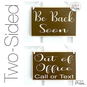 Be Back Soon Desk Sign - Etsy