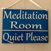 Meditation Room Quiet Please 10x8 Custom Wood Sign Spa Office Namaste ...