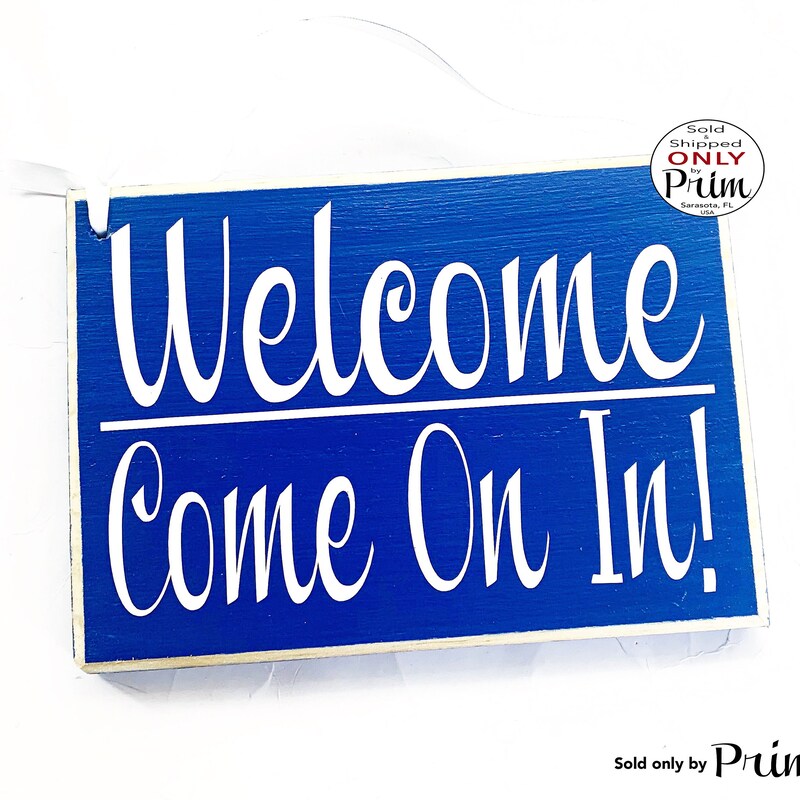 Please Come in Sign - Etsy