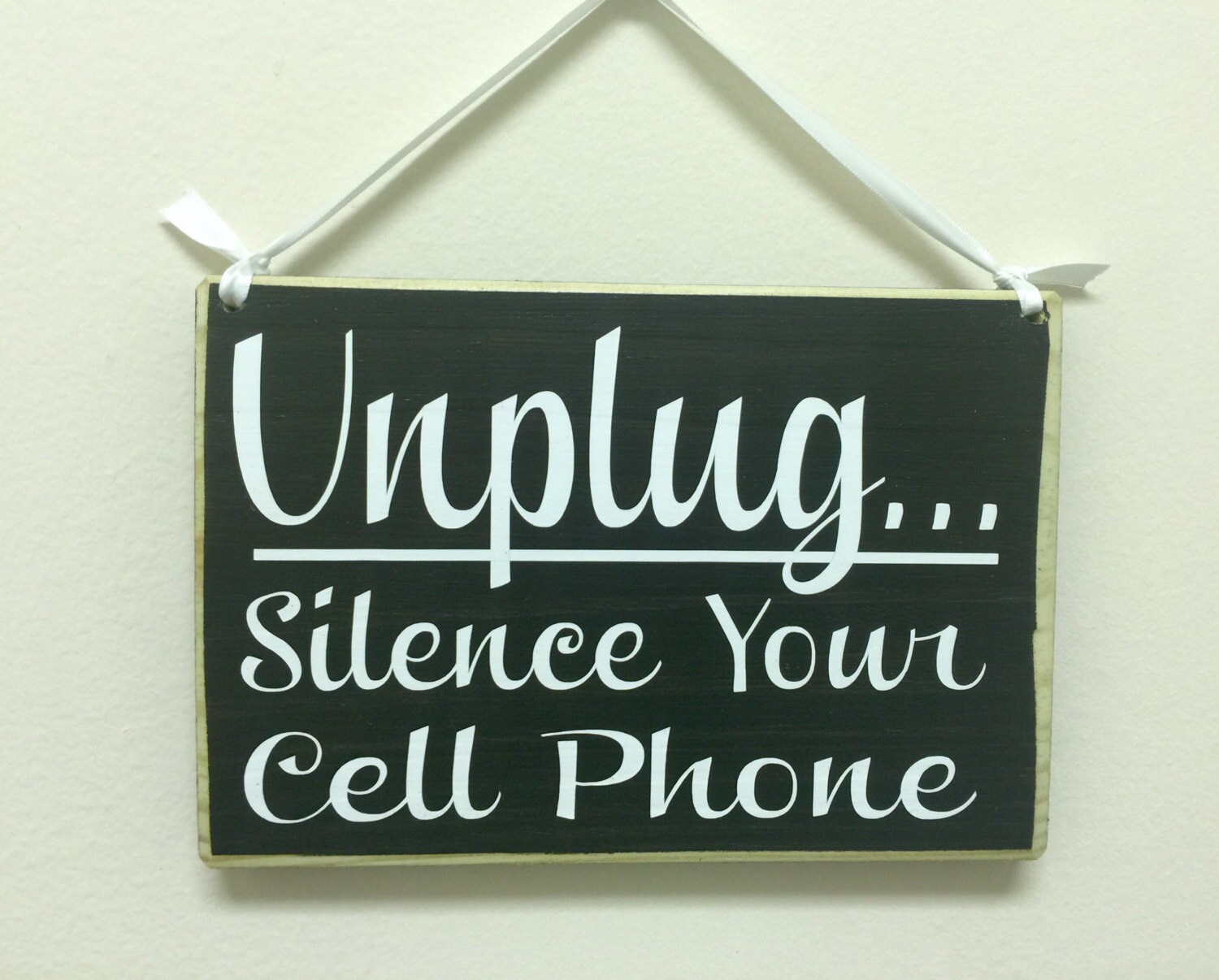 8x6 Unplug Silence Cell Phone Shhh In Session Quiet Sign | Etsy