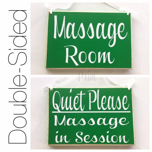 8x6 Please Speak Softly Massage in Session Custom Wood Sign - Etsy