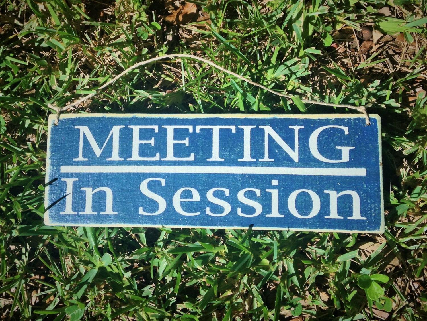 12x4 Meeting In Session Custom Wood Sign Do Not Disturb Office | Etsy