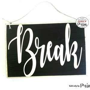 8x6 Break Custom Wood Sign Out to Lunch Be Back Shortly Soon Break Room ...