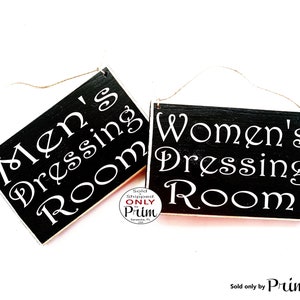 8x6 Men's Women's Dressing Room Custom Wood Sign | Boutique Shop ...