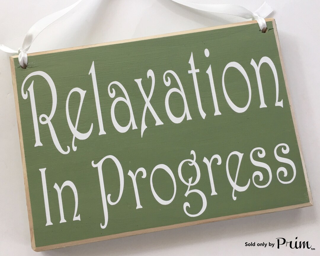 10x8 Relaxation in Progress Session Do Not Disturb Spa Salon Massage ...