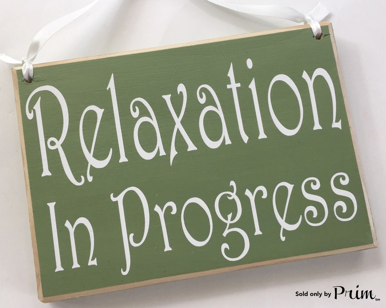 10x8 Relaxation in Progress Session Do Not Disturb Spa Salon - Etsy UK