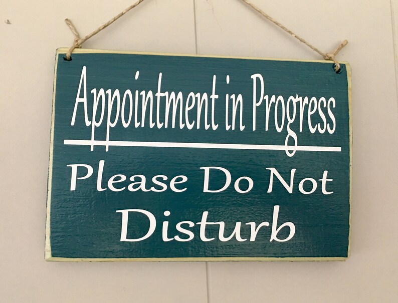 10x8 Appointment in Progress Please Do Not Disturb Custom Wood - Etsy ...