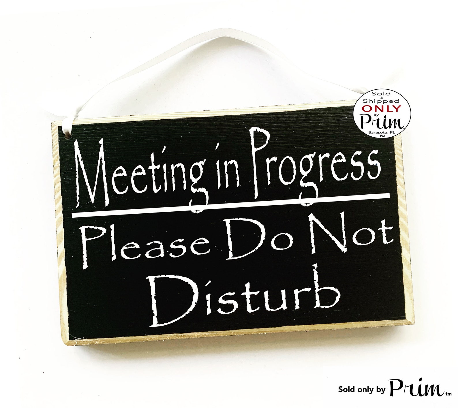 8x6 Meeting in Progress Please Do Not Disturb Custom Wood Sign - Etsy UK
