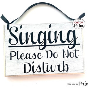 8x6 Singing Please Do Not Disturb Custom Wood Sign Recording in ...