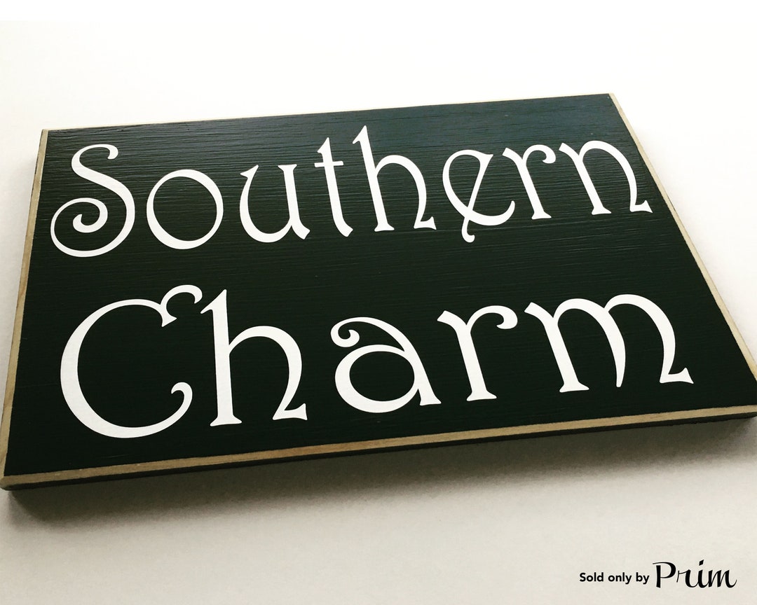 10x8 Southern Charm Custom Wood Sign Country Living - Etsy