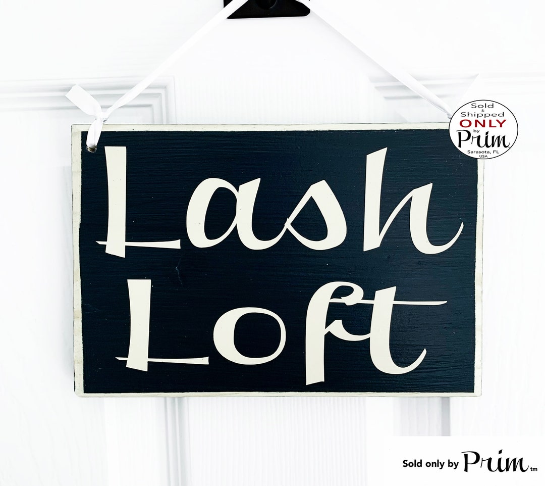8x6 Lash Loft Custom Wood Sign | Room Extensions Welcome Office Spa ...