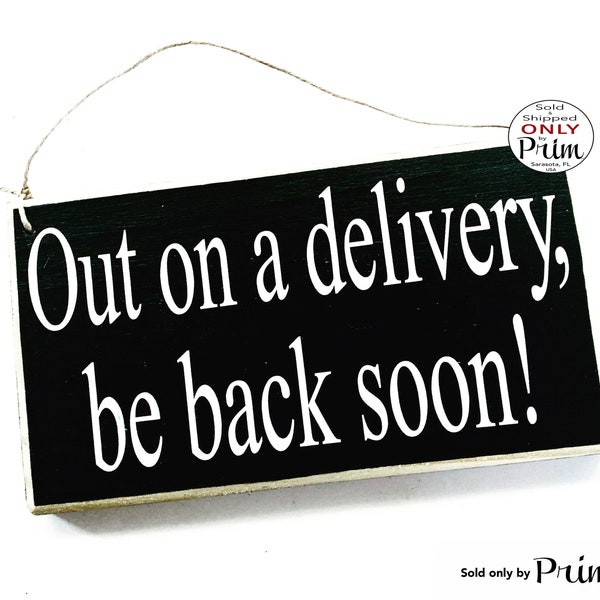Be Back Shortly Sign - Etsy