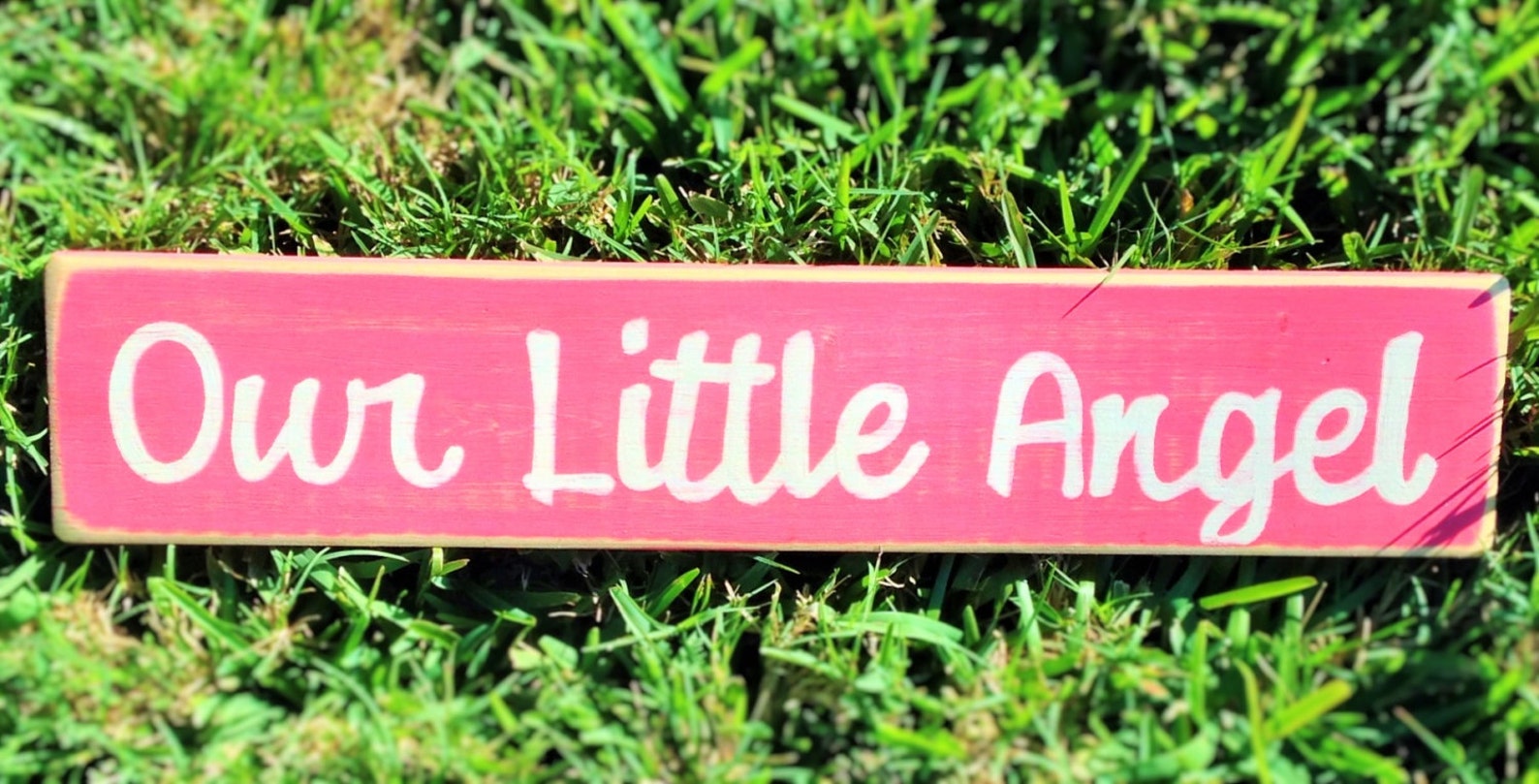 24x6 OUR LITTLE ANGEL Custom Wood Sign Children Kids Bedroom | Etsy