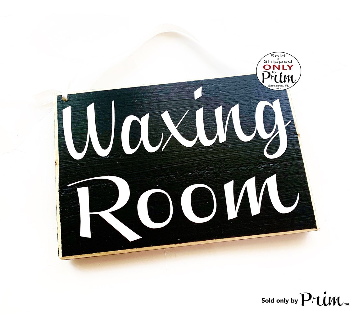8x6 Waxing Room Custom Wood Sign Spa Please Do Not Disturb - Etsy