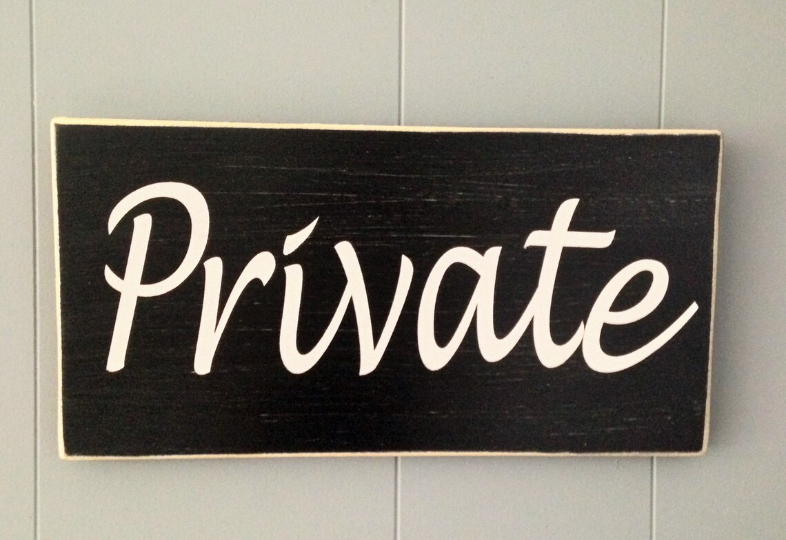 12x6 PRIVATE Custom Wood Sign Office Salon Store Shop Business | Etsy