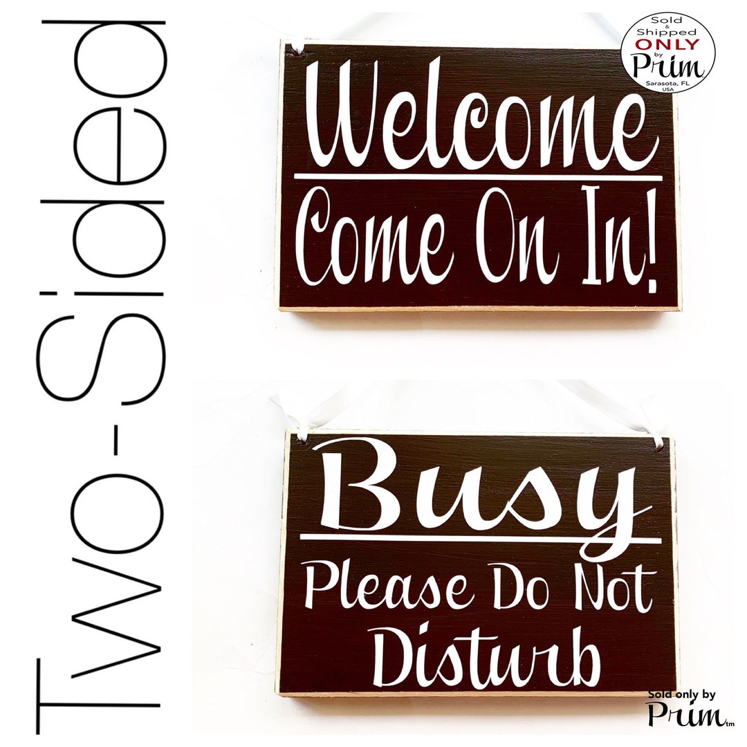 Working From Home Sign | in Progress Sign | in Session Sign| Welcome ...