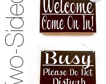 8x6 Two Sided Meeting in Progress Please Do Not Disturb - Etsy