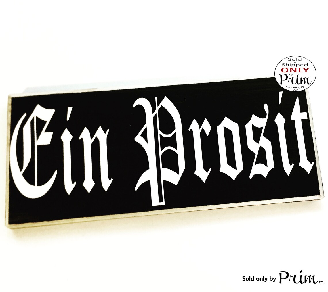 10x4 Bavarian Style EIN PROSIT German Custom Wood Sign to Your - Etsy