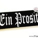 10x4 Bavarian Style EIN PROSIT German Custom Wood Sign to Your Health ...
