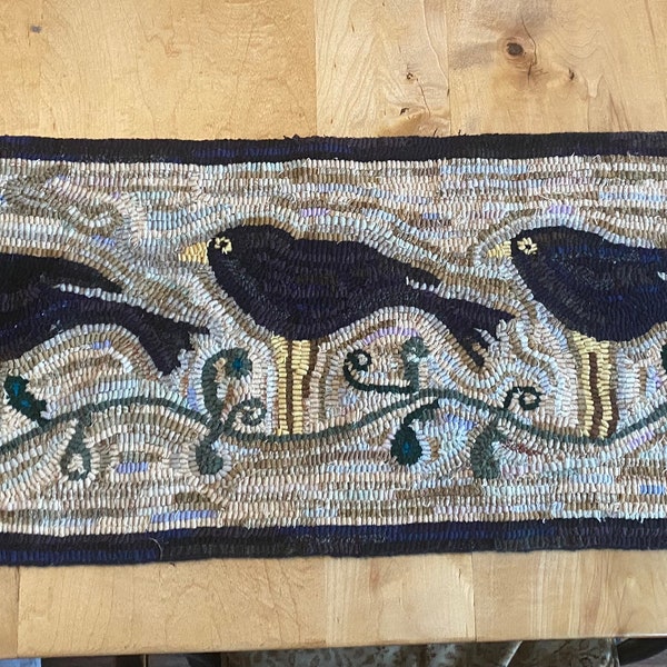 Primitive Hooked Rug - Etsy