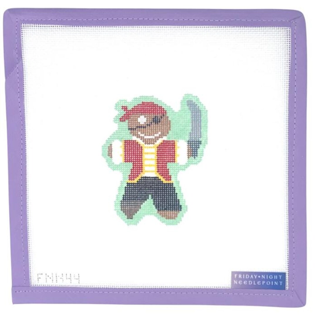 PREORDER Gingerbread Man Pirate Christmas 18 Mesh Needlepoint Canvas ...