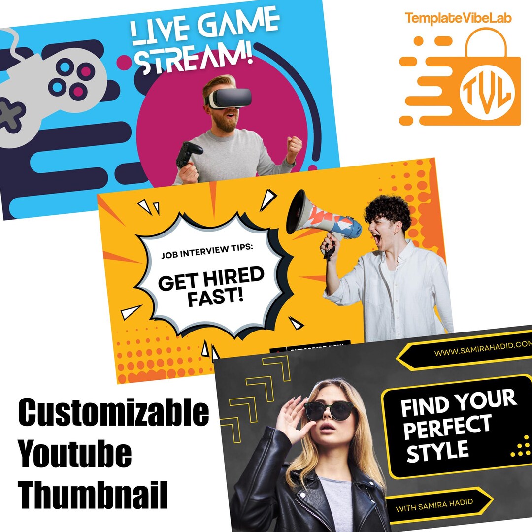 10 Editable Youtube Thumbnail Templates | Canva Youtube Thumbnail ...