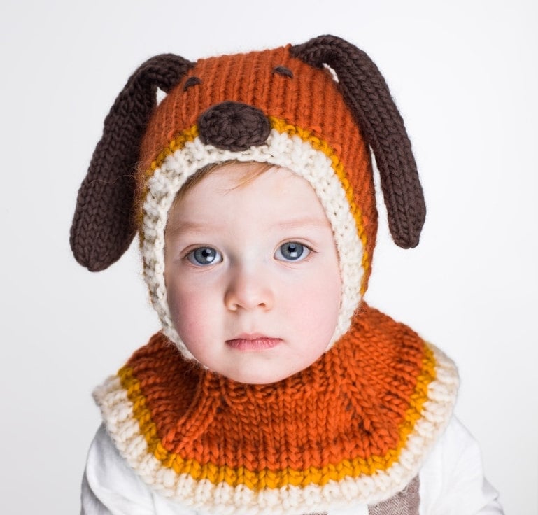 PDF Kipper the Dog Hat and Mittens Knitting Pattern - Etsy