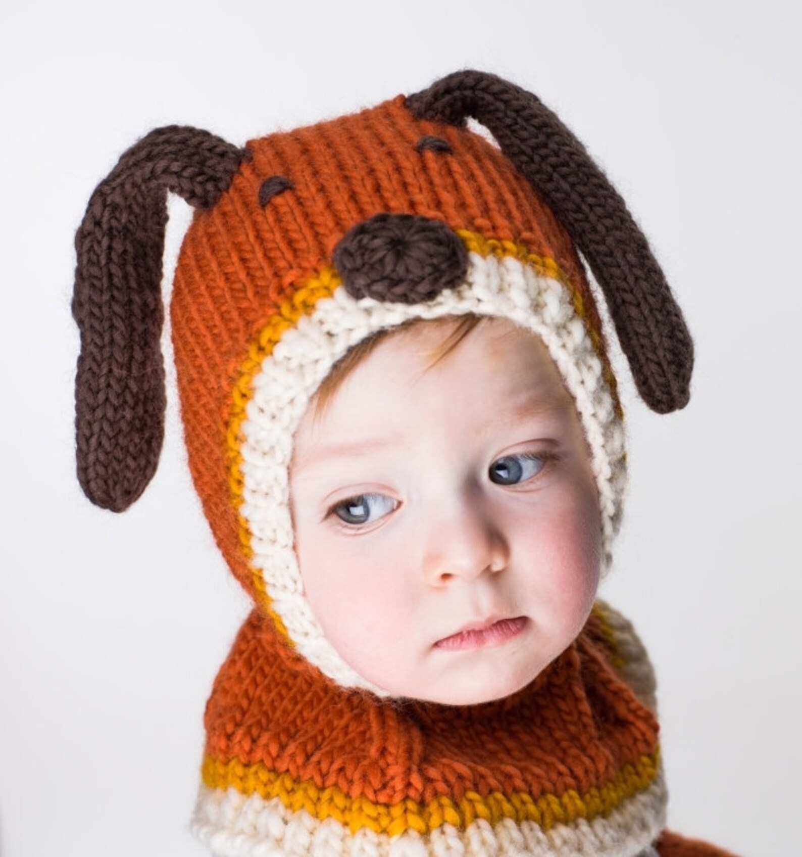 PDF Kipper the Dog Hat and Mittens Knitting Pattern - Etsy