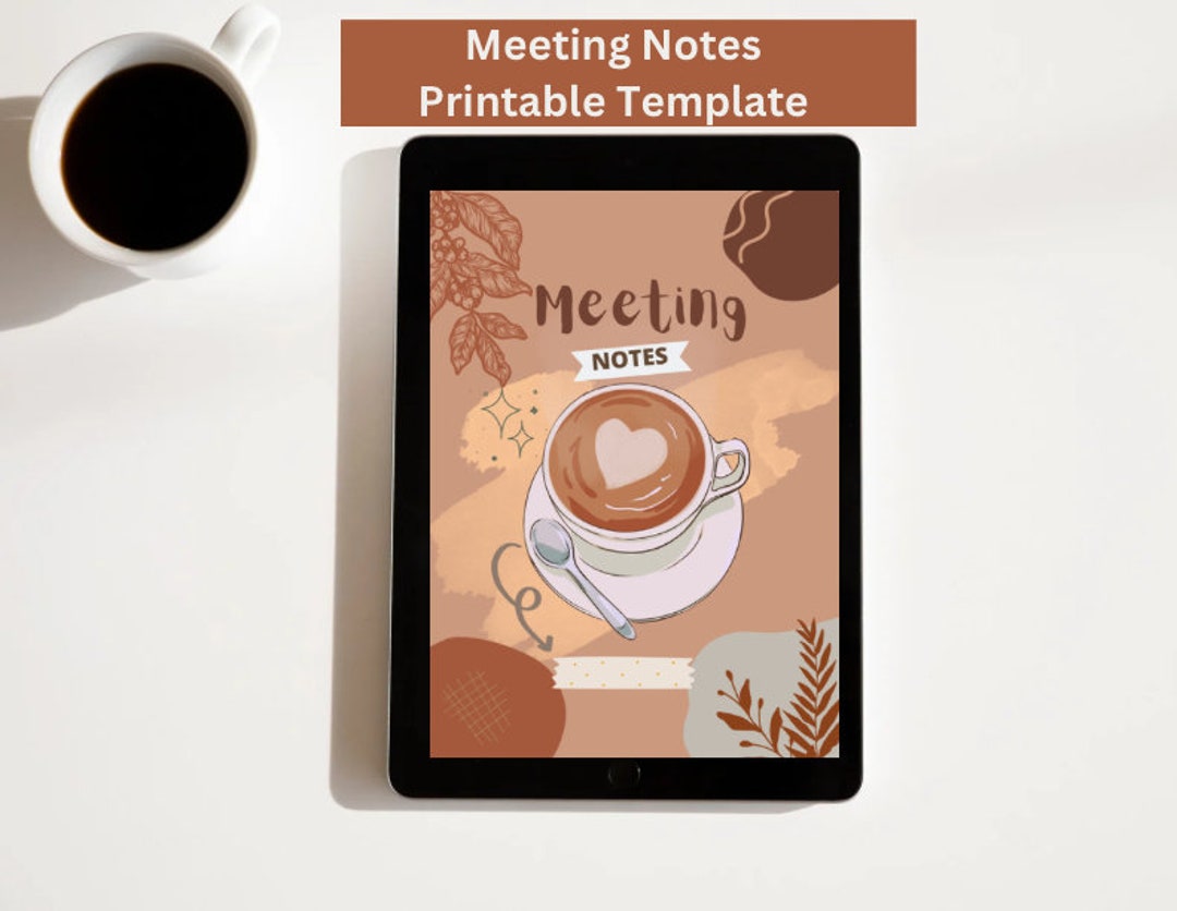 Teacher Meeting Notes Template Hyperlinked Simple - Etsy